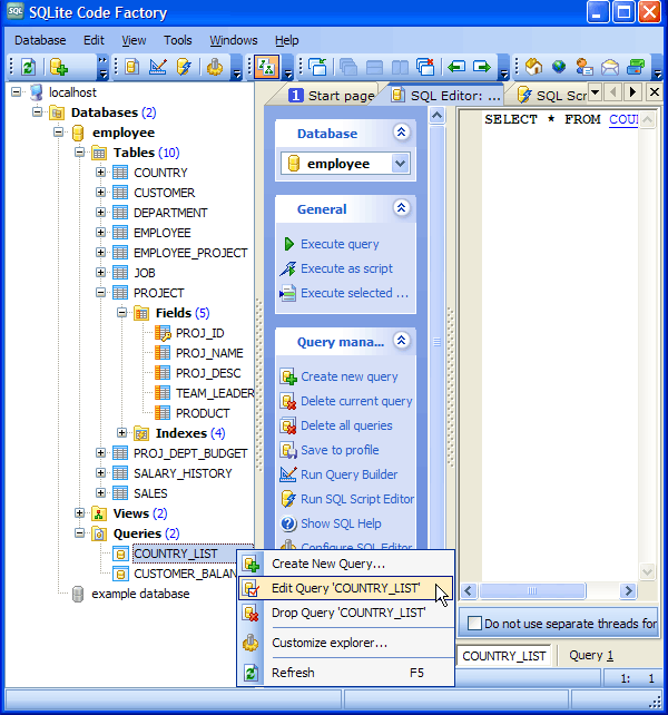 Sqlite Query Builder Sqlite Sql Editor By Sql Maestro Group